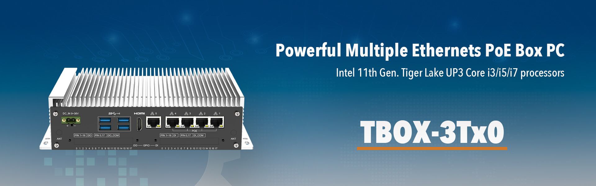 multiple Ethernets PoE Box PC, PoE Box PC - TAICENN